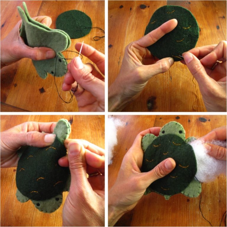 Make these cute turtles with our free felt animal pattern - DIY home ...