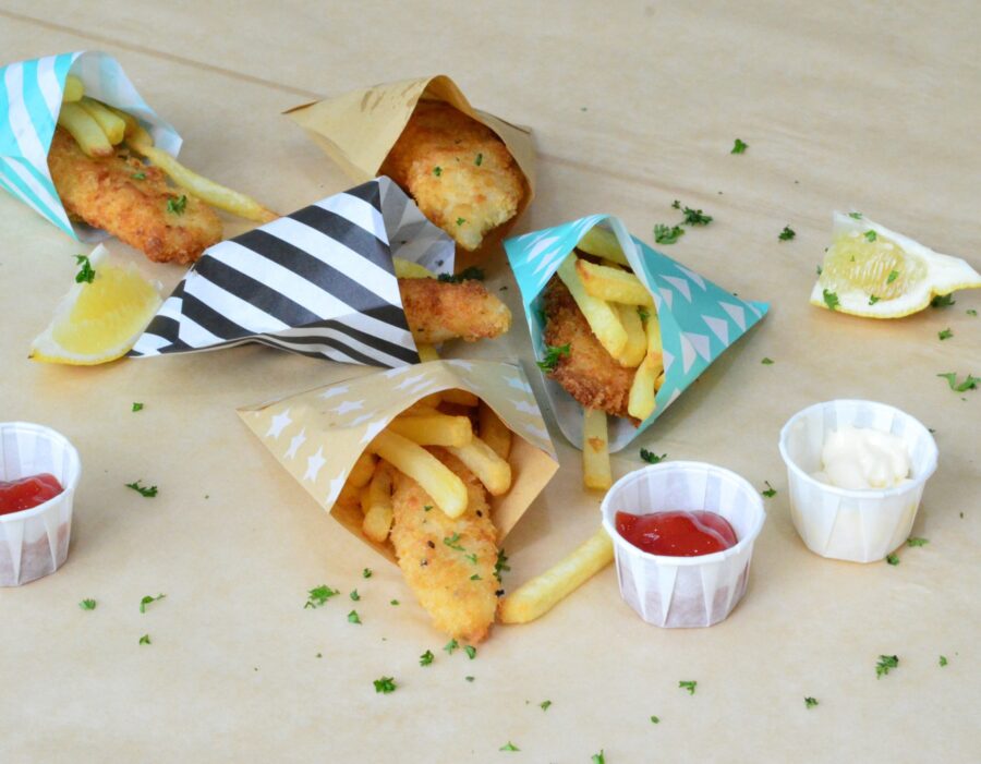 Easy party food recipes: Mini fish & chips