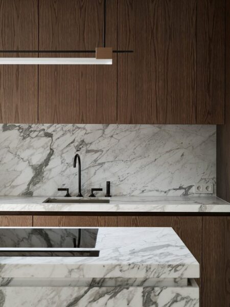 5 minimalist marble and wood kitchens - best home decor