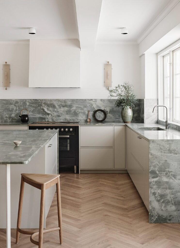 9 marble kitchen countertop ideas for a minimalist yet luxury look ...